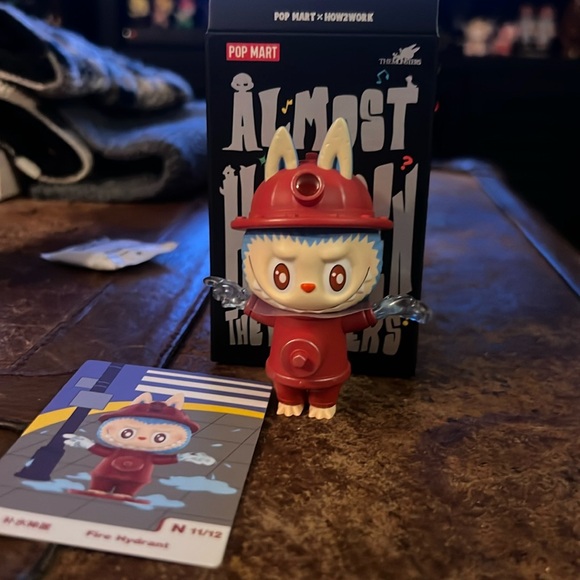 POP MART | Toys | Popmart Labubu Almost Hidden Figurine Fire Hydrant ...